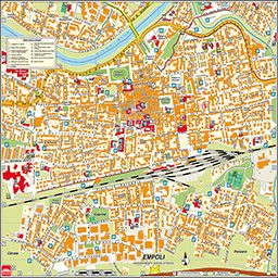 Mappa di Empoli - Centro Storico / Cartografia Aggiornata di Empoli ...
