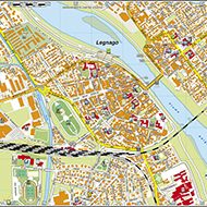 Mappa di Legnago - Centro Storico / Cartografia Aggiornata di Legnago ...