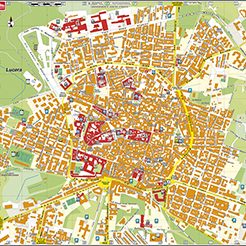Mappa di Lucera - Centro Storico / Cartografia Aggiornata di Lucera ...
