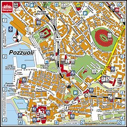 Mappa di Pozzuoli - Centro Storico / Cartografia Aggiornata di Pozzuoli ...