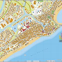 Mappa di Caorle - Centro Storico / Cartografia Aggiornata di Caorle ...