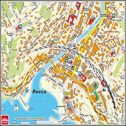 Mappa di Recco - Centro Storico / Cartografia Aggiornata di Recco ...