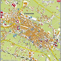 Mappa di Cisternino - Centro Storico / Cartografia Aggiornata di ...