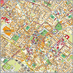 Mappa di Thiene - Centro Storico / Cartografia Aggiornata di Thiene ...