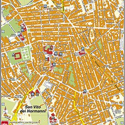 Mappa di San Vito dei Normanni - Centro Storico / Cartografia ...