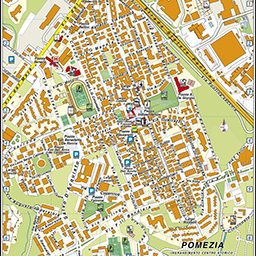 Mappa di Pomezia - Centro Storico / Cartografia Aggiornata di Pomezia ...