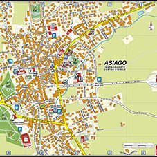 Mappa di Asiago - Centro Storico / Cartografia Aggiornata di Asiago ...
