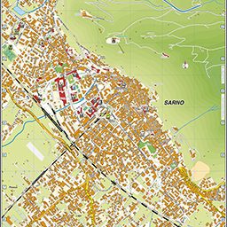 Mappa di Sarno - Centro Storico / Cartografia Aggiornata di Sarno ...