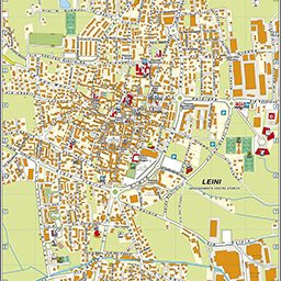 Mappa di Leini - Centro Storico / Cartografia Aggiornata di Leini ...