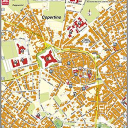 Mappa di Copertino - Centro Storico / Cartografia Aggiornata di ...