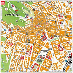 Mappa di Campobasso - Centro Storico / Cartografia Aggiornata di ...