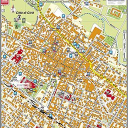 Mappa di Ciriè - Centro Storico / Cartografia Aggiornata di Ciriè ...