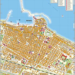 Mappa di Molfetta - Centro Storico / Cartografia Aggiornata di Molfetta ...
