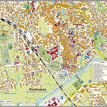 Mappa di Pordenone - Centro Storico / Cartografia Aggiornata di ...