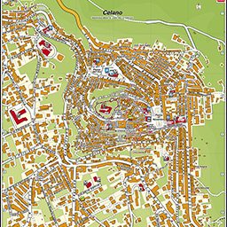 Mappa di Celano - Centro Storico / Cartografia Aggiornata di Celano ...