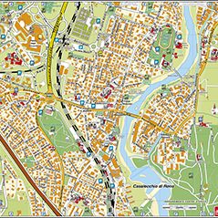 Mappa di Casalecchio di Reno - Centro Storico / Cartografia Aggiornata ...