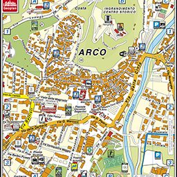 Mappa di Arco - Centro Storico / Cartografia Aggiornata di Arco ...