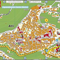 Mappa di Atri - Centro Storico / Cartografia Aggiornata di Atri ...