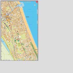 Mappa di Cervia - Centro Storico / Cartografia Aggiornata di Cervia ...