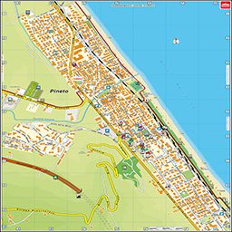 Mappa di Pineto - Centro Storico / Cartografia Aggiornata di Pineto ...