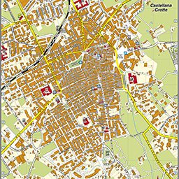 Mappa di Castellana Grotte - Centro Storico / Cartografia Aggiornata di ...