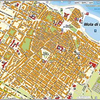 Mappa di Mola di Bari - Centro Storico / Cartografia Aggiornata di Mola ...