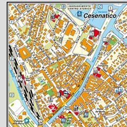 Mappa di Cesenatico - Centro Storico / Cartografia Aggiornata di ...
