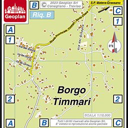 Mappa di Matera - Borgo Timmari (Riq.B) / Cartografia Aggiornata di ...