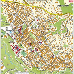 Mappa di Grottaferrata - Centro Storico / Cartografia Aggiornata di ...