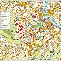 Mappa di Oderzo - Centro Storico / Cartografia Aggiornata di Oderzo @ Geoplan.it
