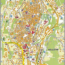 Mappa di Velletri - Centro Storico / Cartografia Aggiornata di Velletri ...