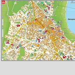Mappa di Genzano di Roma - Centro Storico / Cartografia Aggiornata di ...