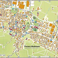 Mappa di Fiorano Modenese - Centro Storico / Cartografia Aggiornata di ...