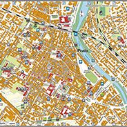 Mappa di Prato - Centro Storico / Cartografia Aggiornata di Prato ...