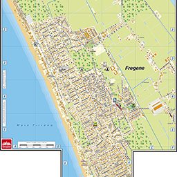 Mappa di Fiumicino - Fregene (Riq.B) / Cartografia Aggiornata di ...