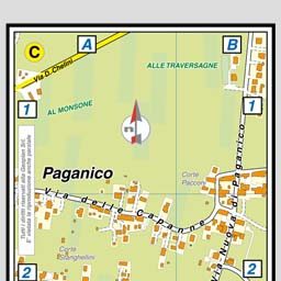 Mappa di Capannori - Riq.C (Paganico) / Cartografia Aggiornata di ...
