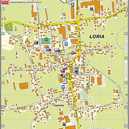 Mappa di Loria - Centro Storico / Cartografia Aggiornata di Loria ...