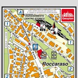 Mappa di Roccaraso - Centro Storico / Cartografia Aggiornata di ...