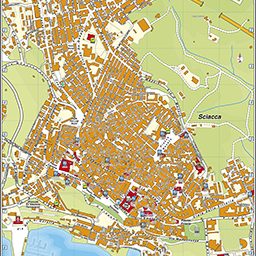 Mappa di Sciacca - Centro Storico / Cartografia Aggiornata di Sciacca ...