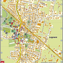 Mappa di Legnaro - Centro Storico / Cartografia Aggiornata di Legnaro ...