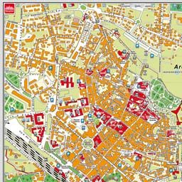 Mappa di Arezzo - Centro Storico / Cartografia Aggiornata di Arezzo ...
