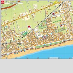 Mappa di Alba Adriatica - Mare / Cartografia Aggiornata di Alba ...
